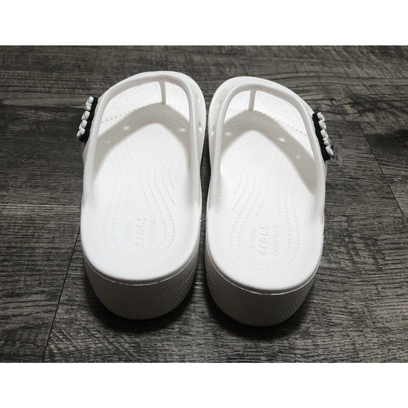 CROCS | Shoes | Crocs Womens Classic Sz 9 White Platform Flip Flop ...
